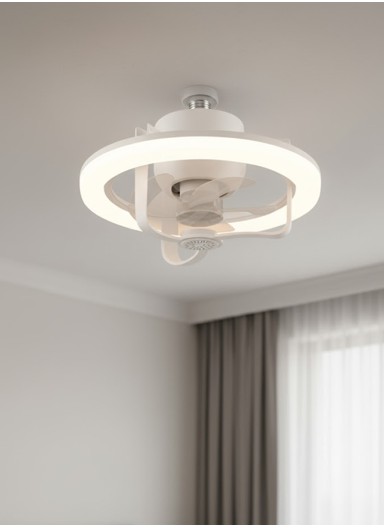 Buy 16W Easy Install Ceiling Fan Light with Remote Control, 3 Speeds ...